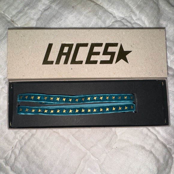 Golden Goose | Other | Golden Goose Velvet Laces Teal | Poshmark